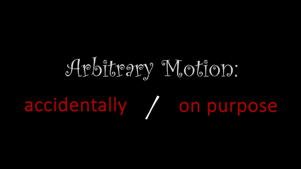 Arbitrary Motion: accidentally / on purpose | Zeitschrift für ...